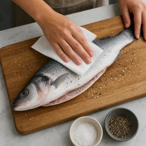 Grilled Whole Fish with Garlic and Lemon Recipe